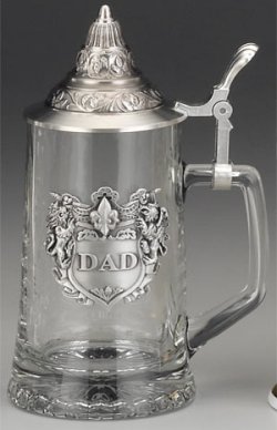 German Glass Beer Stein Mug for DAD - German Beer Glasses , Steins and ...